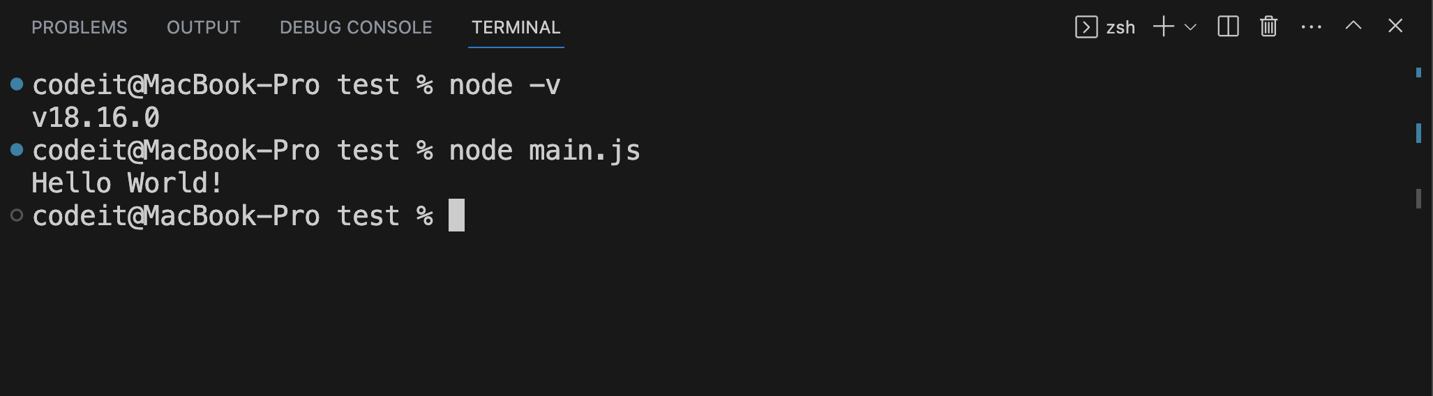 Node.js 설치하기(macOS) | 코드잇